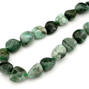 Emerald Freeform Beads 9-14mm ETB01336 Unique Jewelry/vintage Jewelry ...
