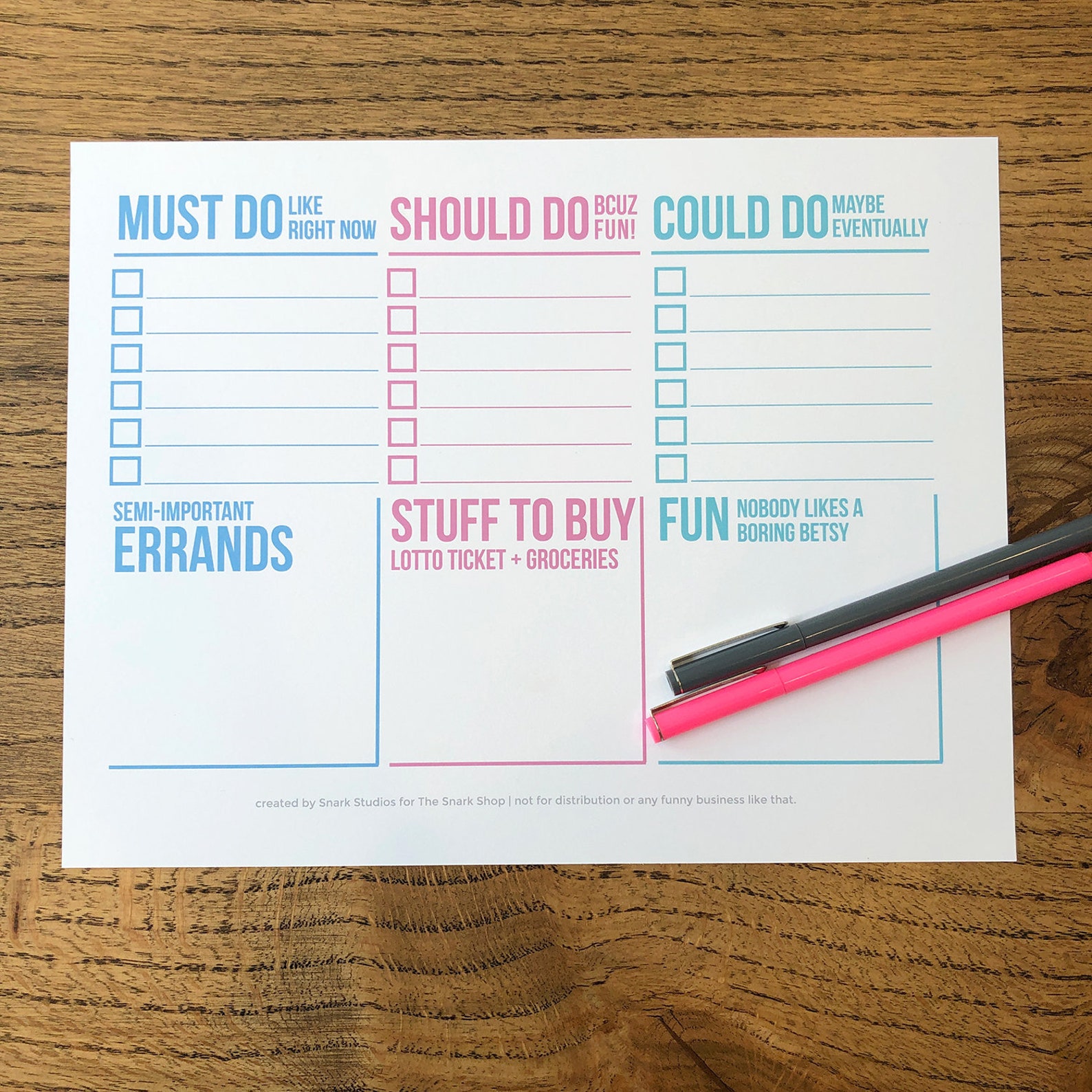 Instant Download To-do List 2-page Printable Must Do, Should Do, Could ...