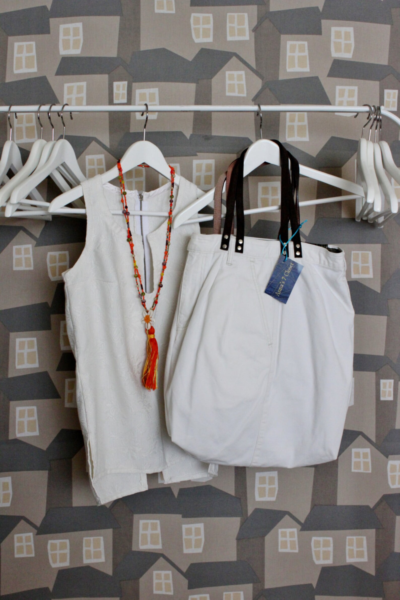 Upcycled White Jean Shoulder Bag , White Jean Summer Bag, Handmade Jean ...