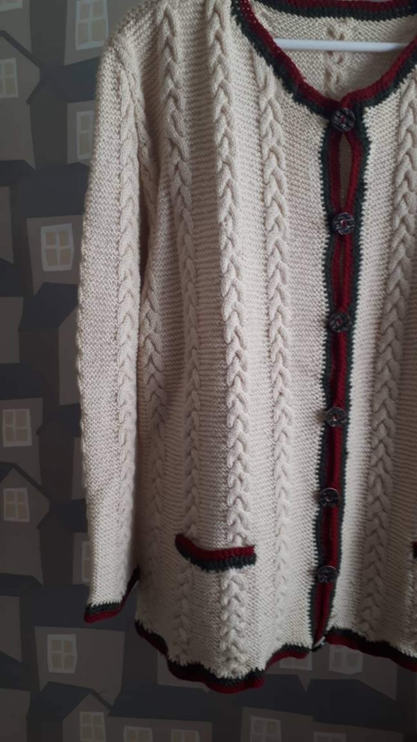 Handmade Wool Cardigan Vintage Wool Cardigan Italian Vintage - Etsy