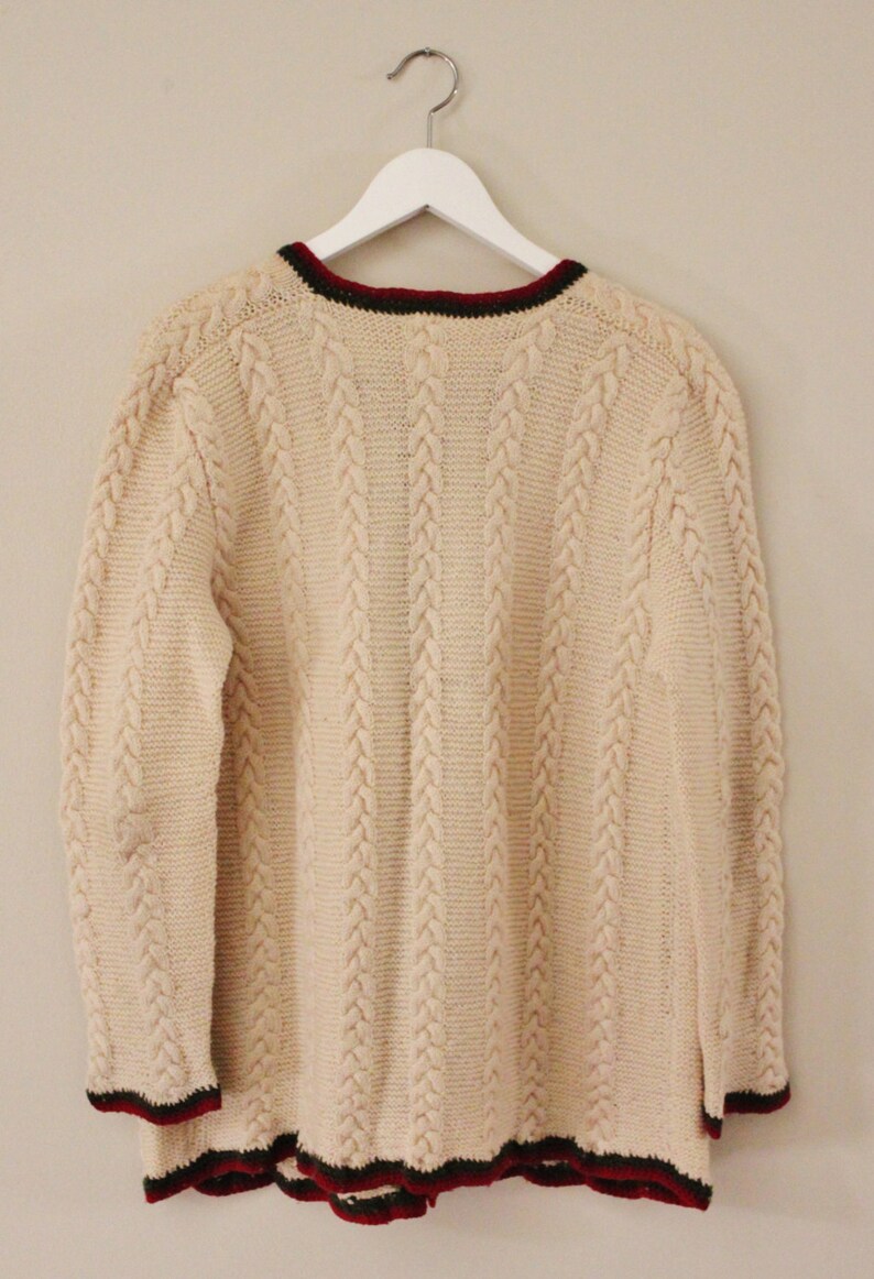 Handmade Wool Cardigan Vintage Wool Cardigan Italian Vintage | Etsy