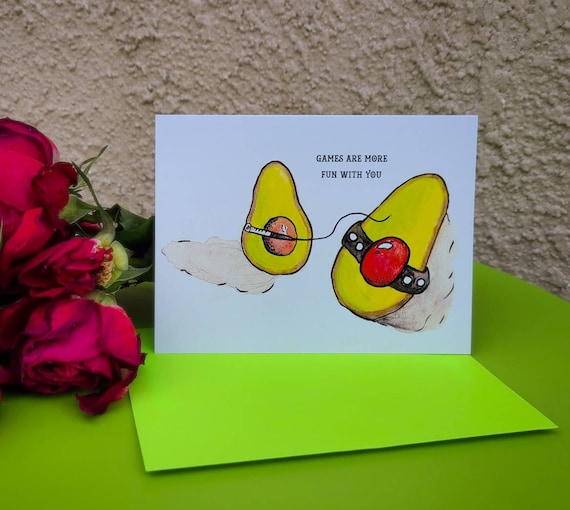 Kinky Avocados BDSM Card Kink Cards Fetish Card Sex - Etsy