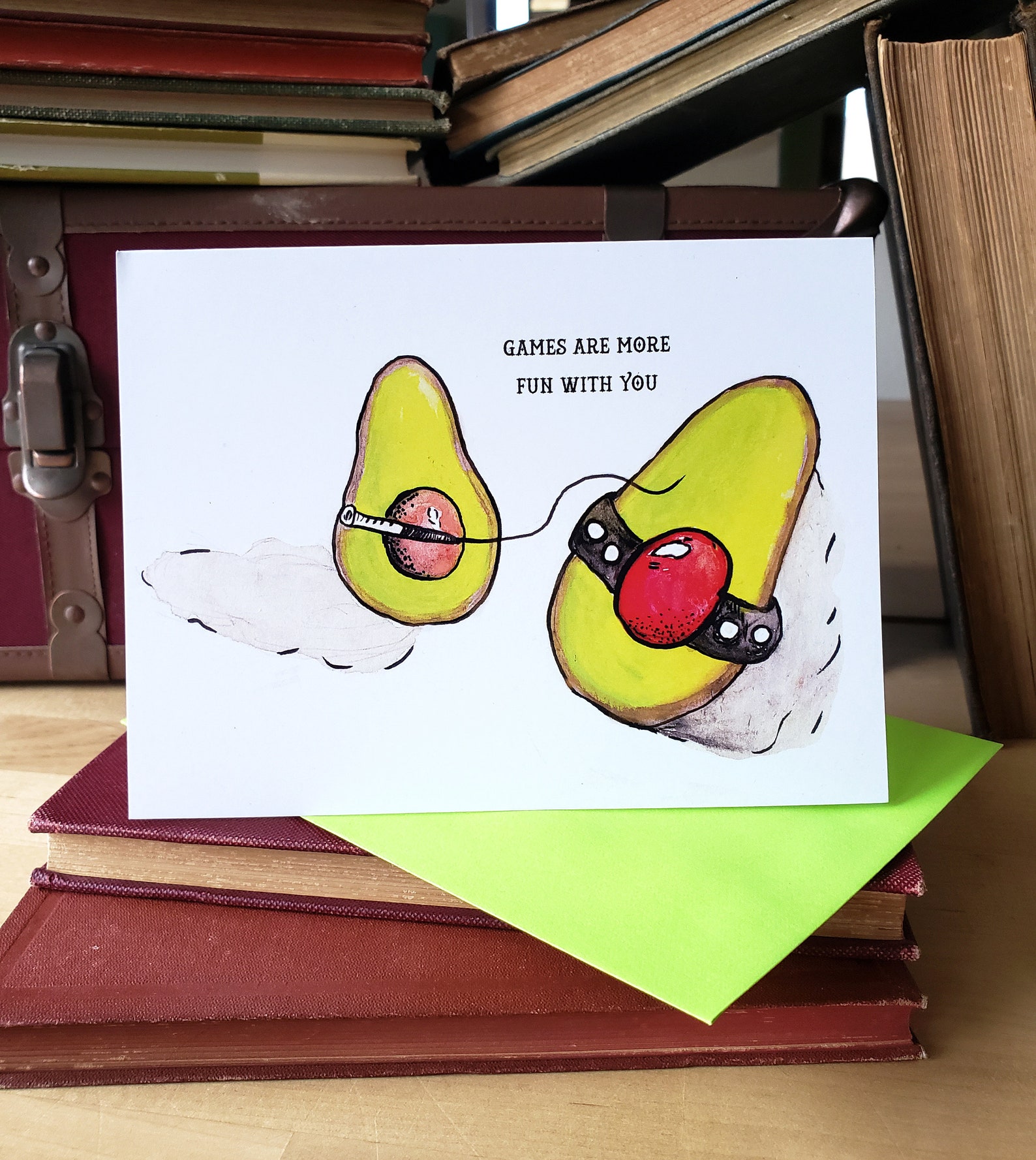 Kinky- Avocados -BDSM Card, Kink Cards, Fetish Card, Sex Positive, Sexy ...