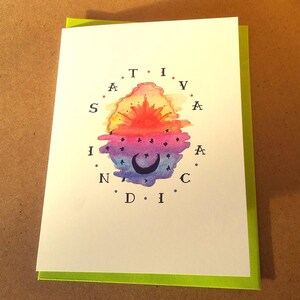 Day and Night- Weed Card/ Stoner Card/ Weed Love Card/ Sativa Indica ...