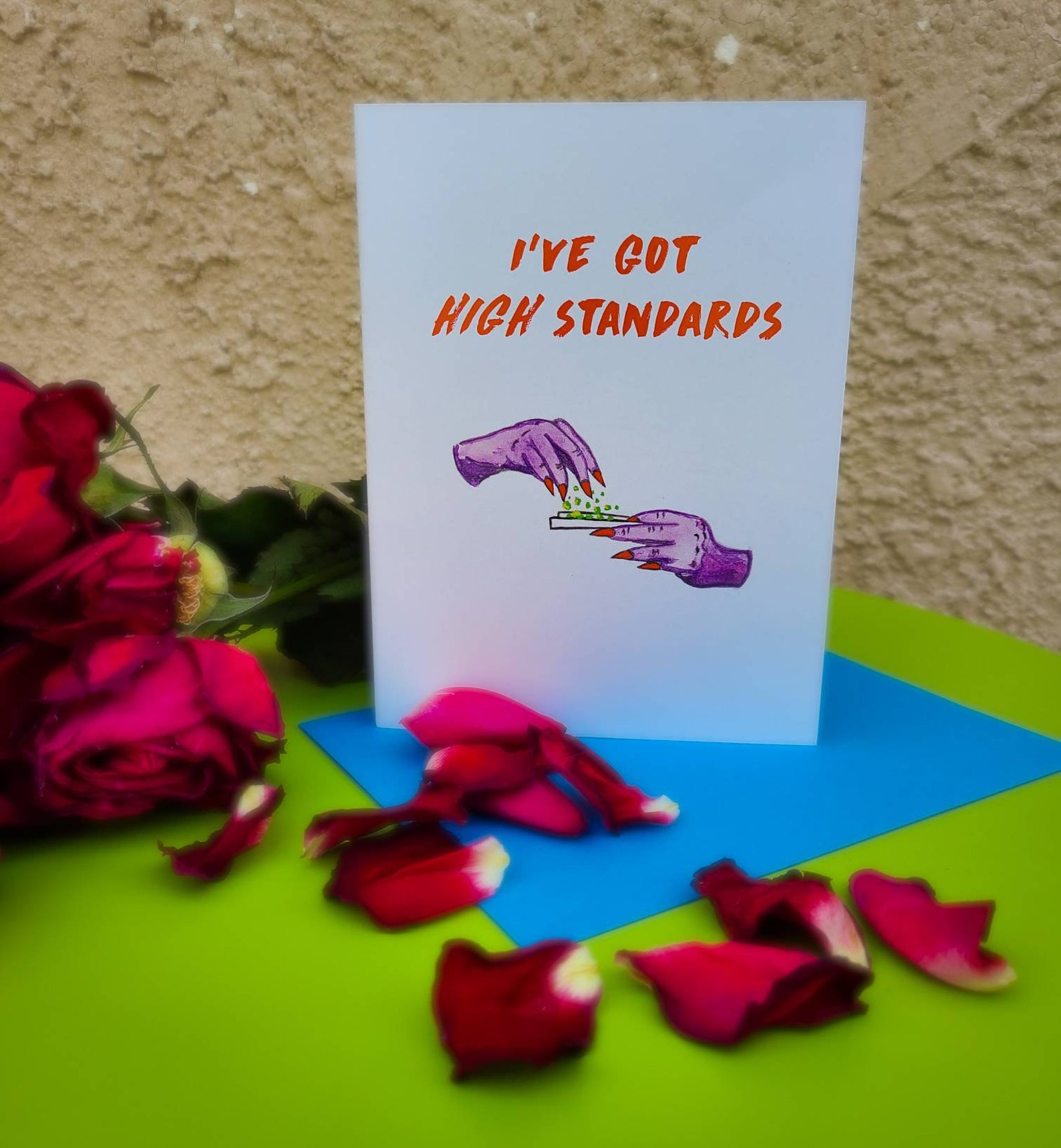 High Standards Funny Weed Card / Weed Valentine's Day Card / Funny ...