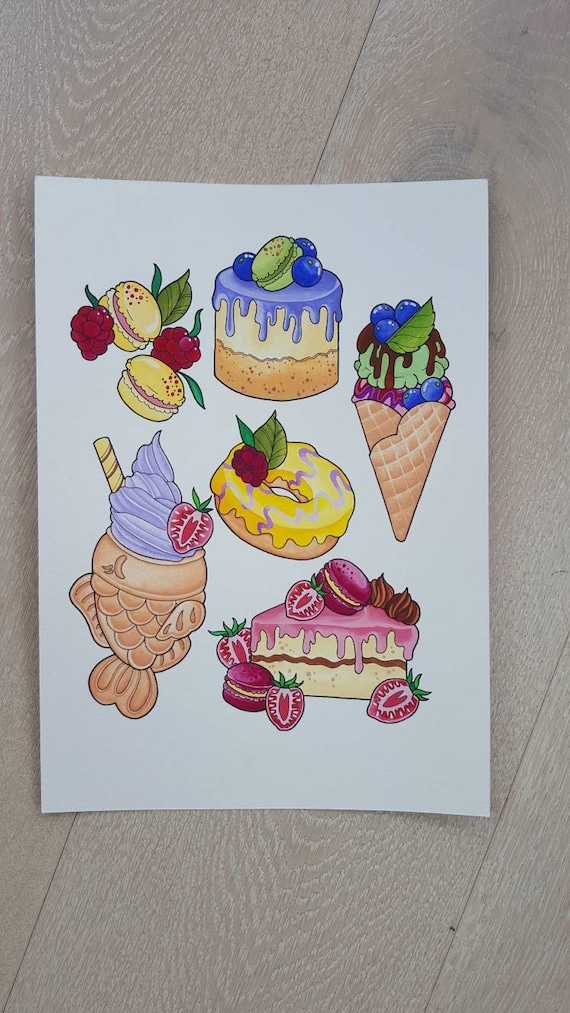Sweet Treats art print | Etsy