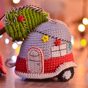 Crochet Pattern Trailer Car Christmas Tree Pdf Amigurumi Car - Etsy