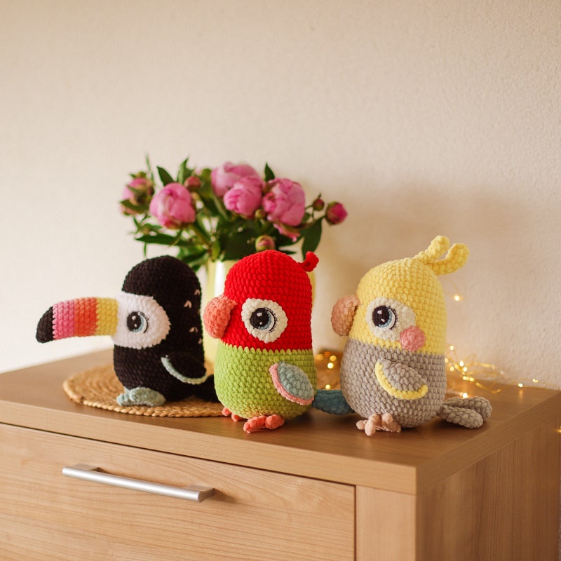 Crochet Parrot Pattern - Etsy