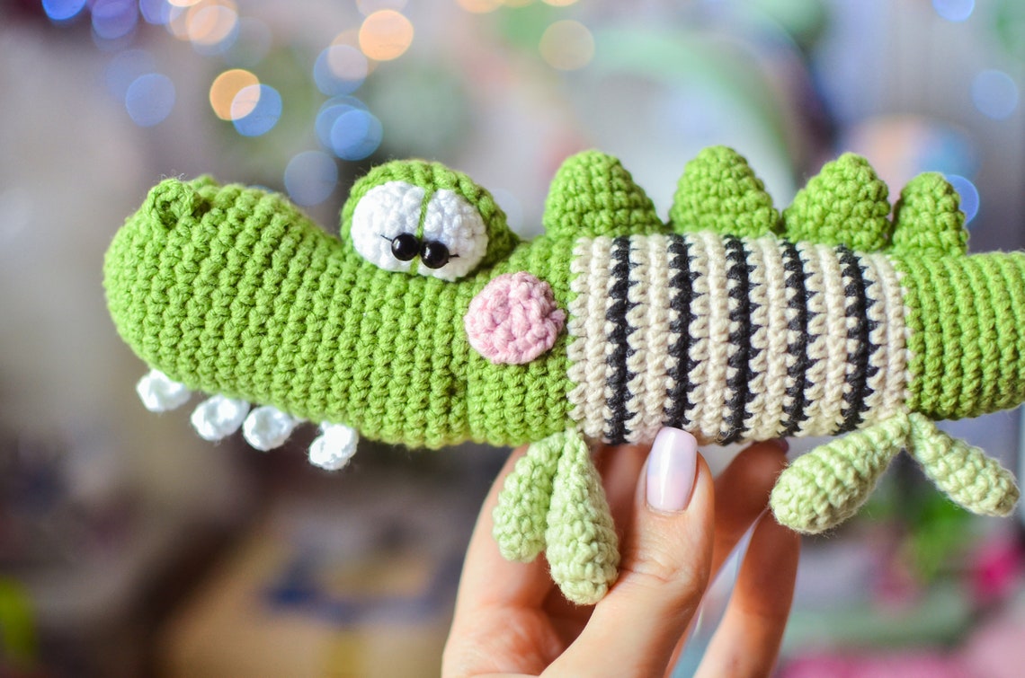 Crochet Pattern Pdf Crocodile - Etsy