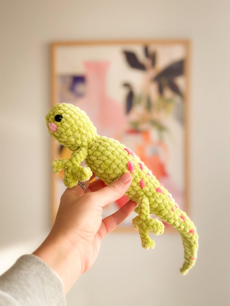 No Sew Gecko Crochet Pattern Amigurumi Lizard PDF Pluch Toy Pattern ...