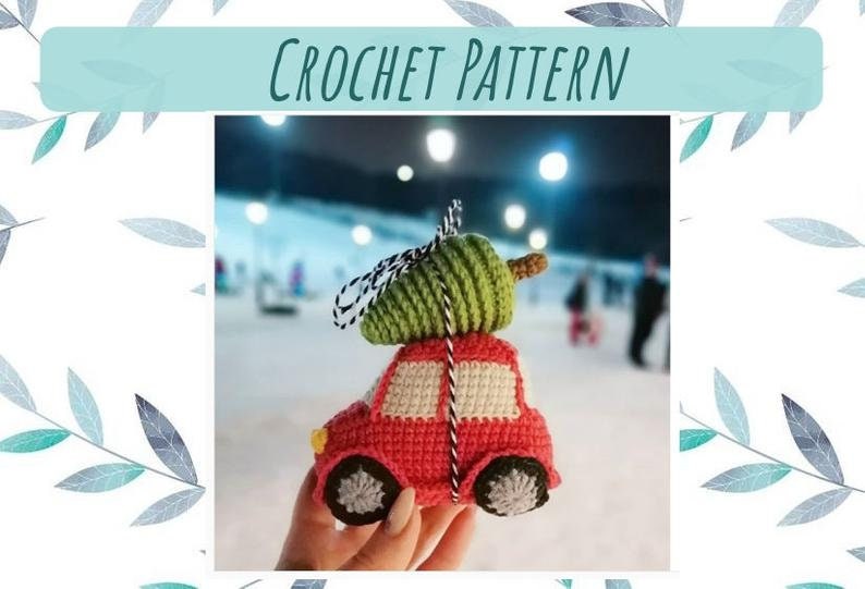 Crochet Pattern Car Christmas Tree Pdf | Etsy