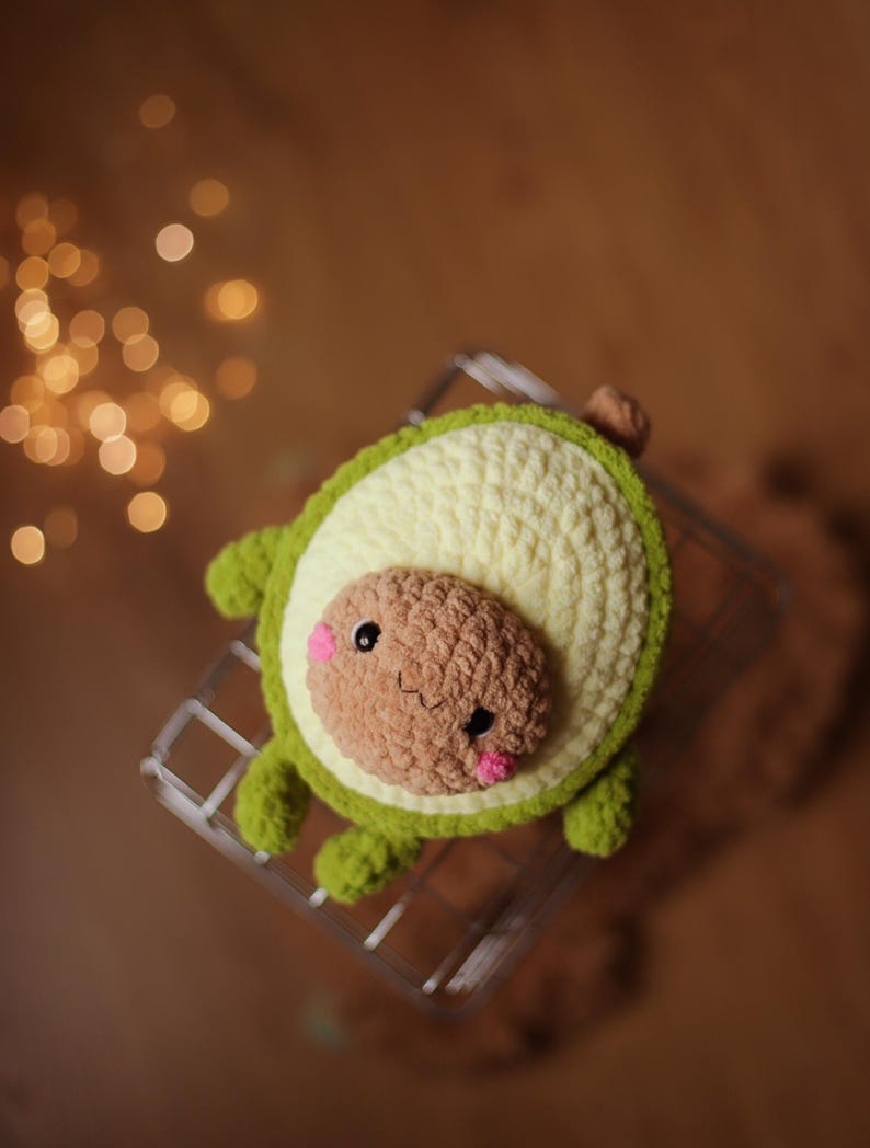 Avocado Dragon Fruit Combo 2in1 Crochet Pattern Amigurumi Kawaii ...