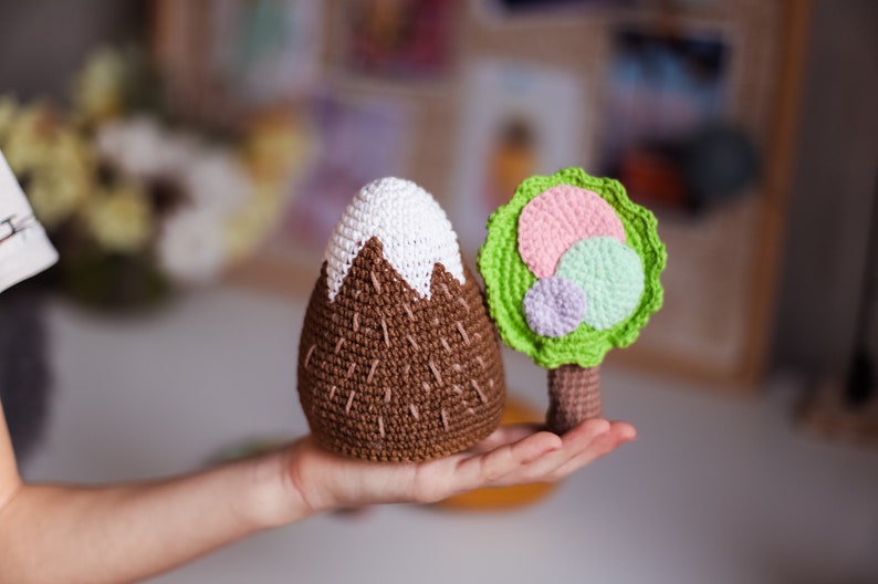 Crochet Patterns Mountain + Trees Pdf - Etsy