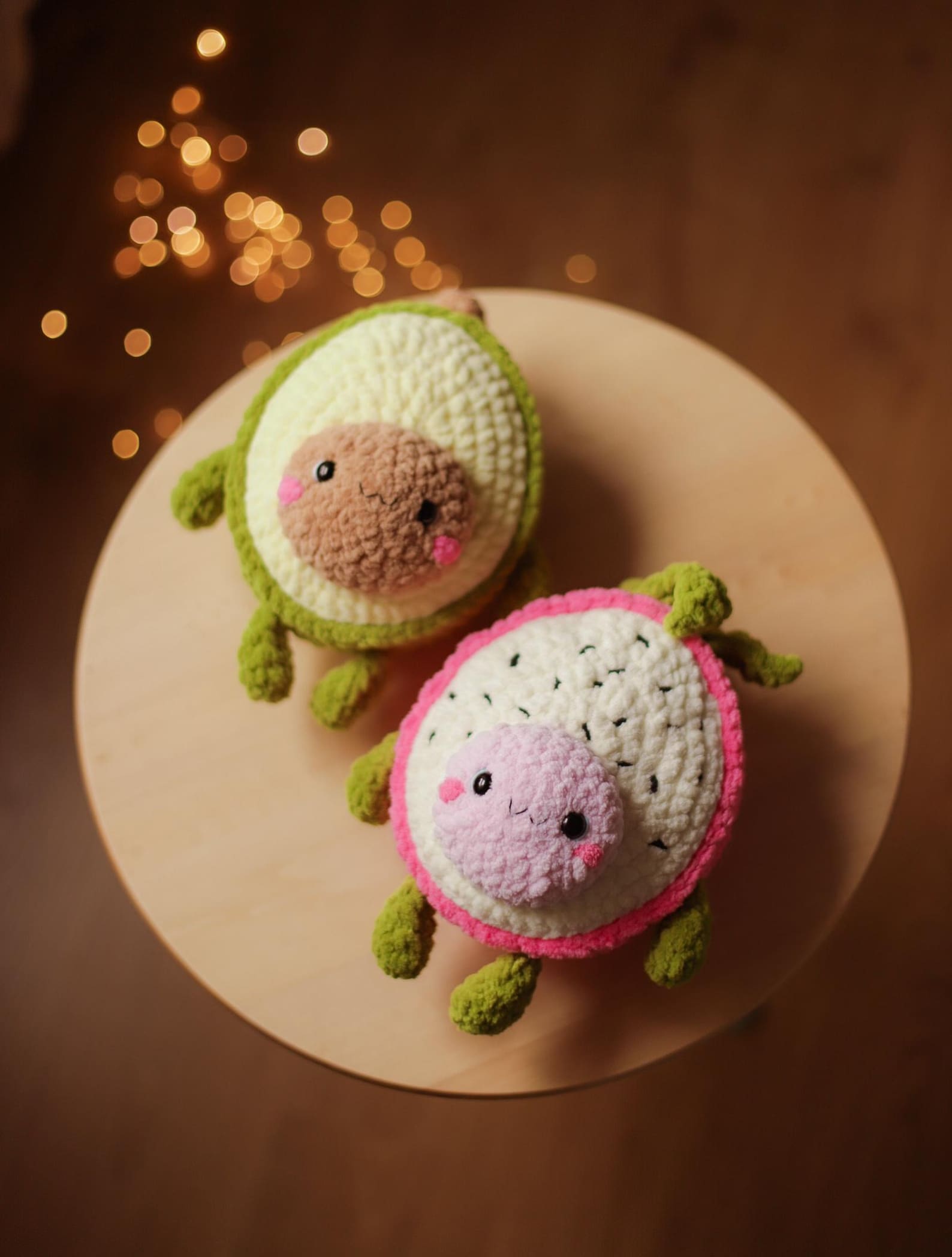 Avocado Dragon Fruit Combo 2in1 Crochet Pattern Amigurumi Kawaii ...