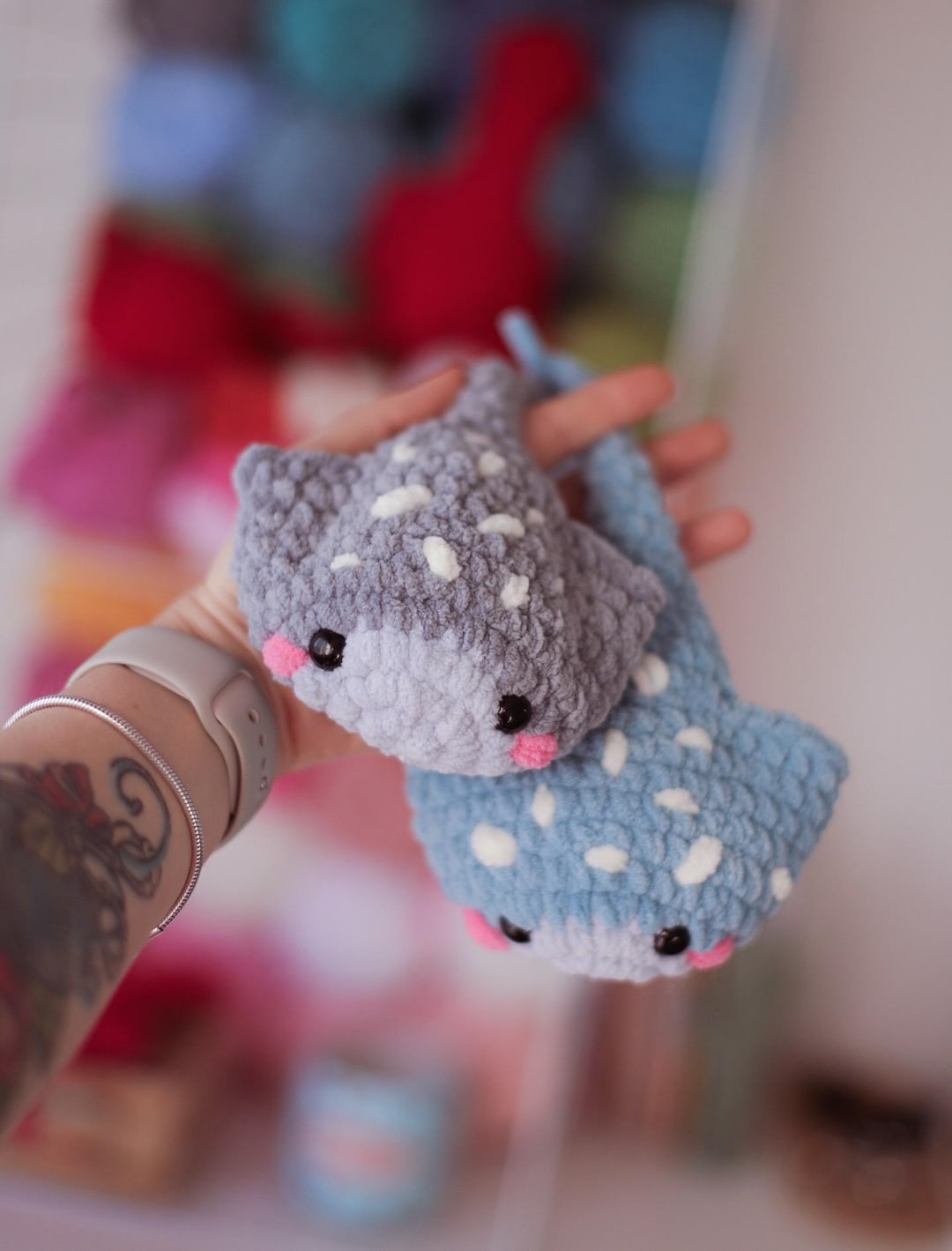 Stingray NO SEW Crochet Pattern Kawaii Plushie Amigurumi Sea Animal ...