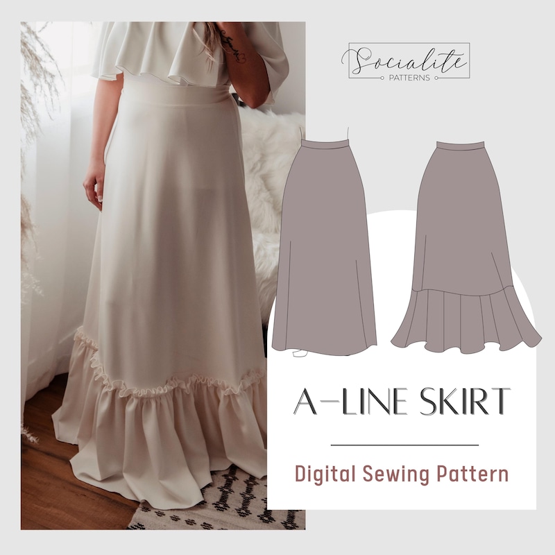 A Line Skirt Pattern - Etsy