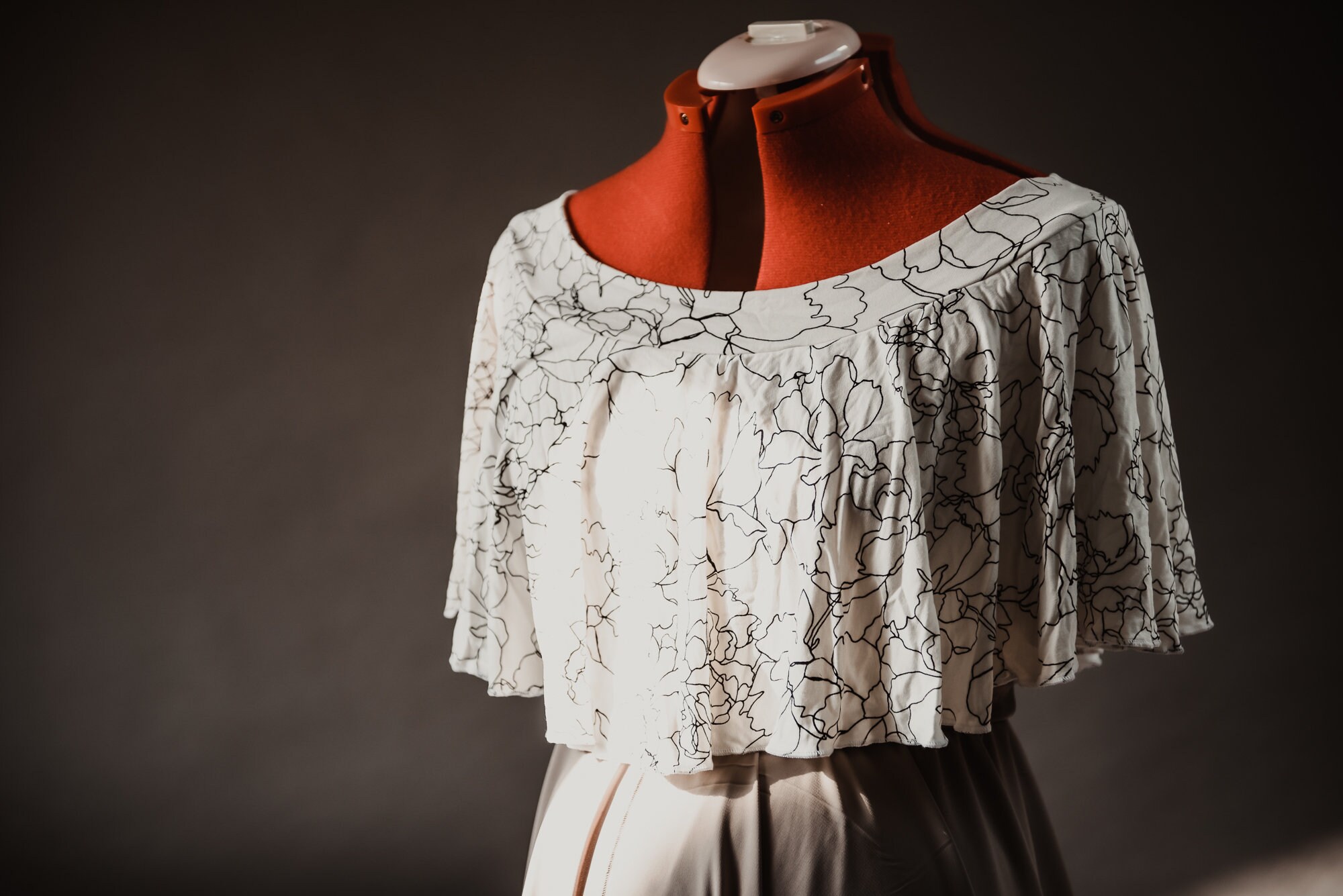 Maternity off Shoulder Ruffle Bodice. Pdf Sewing Pattern and Tutorial ...