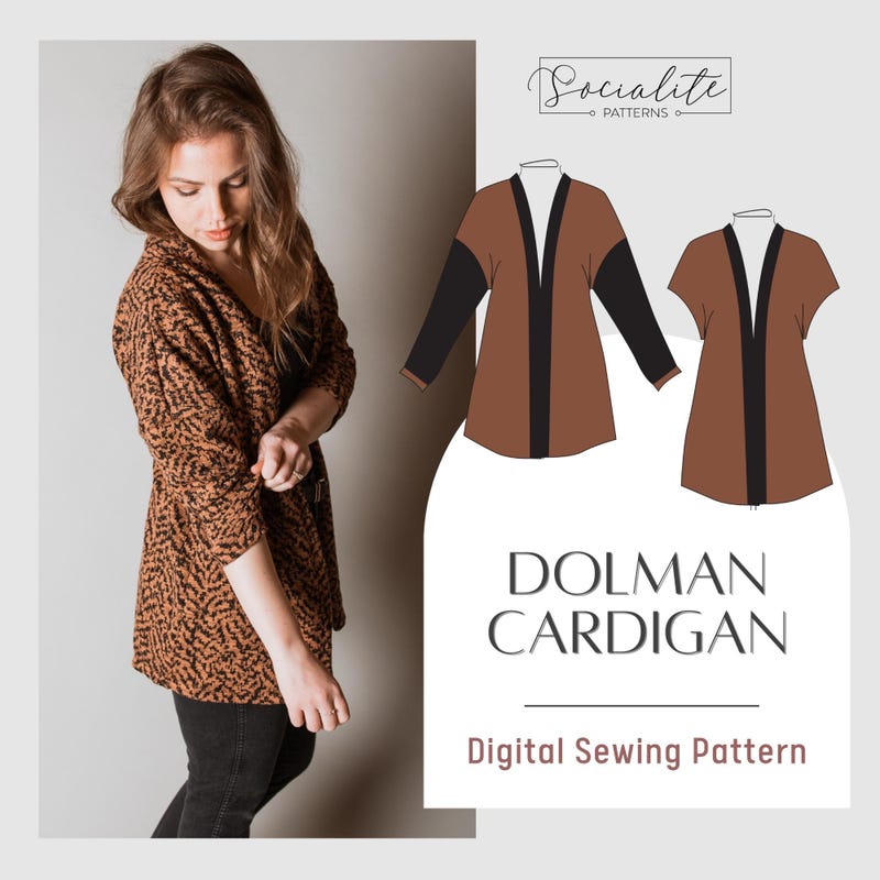 Cardigan Sewing Pattern - Etsy
