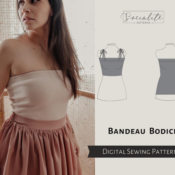 Bandeau Pattern - Etsy