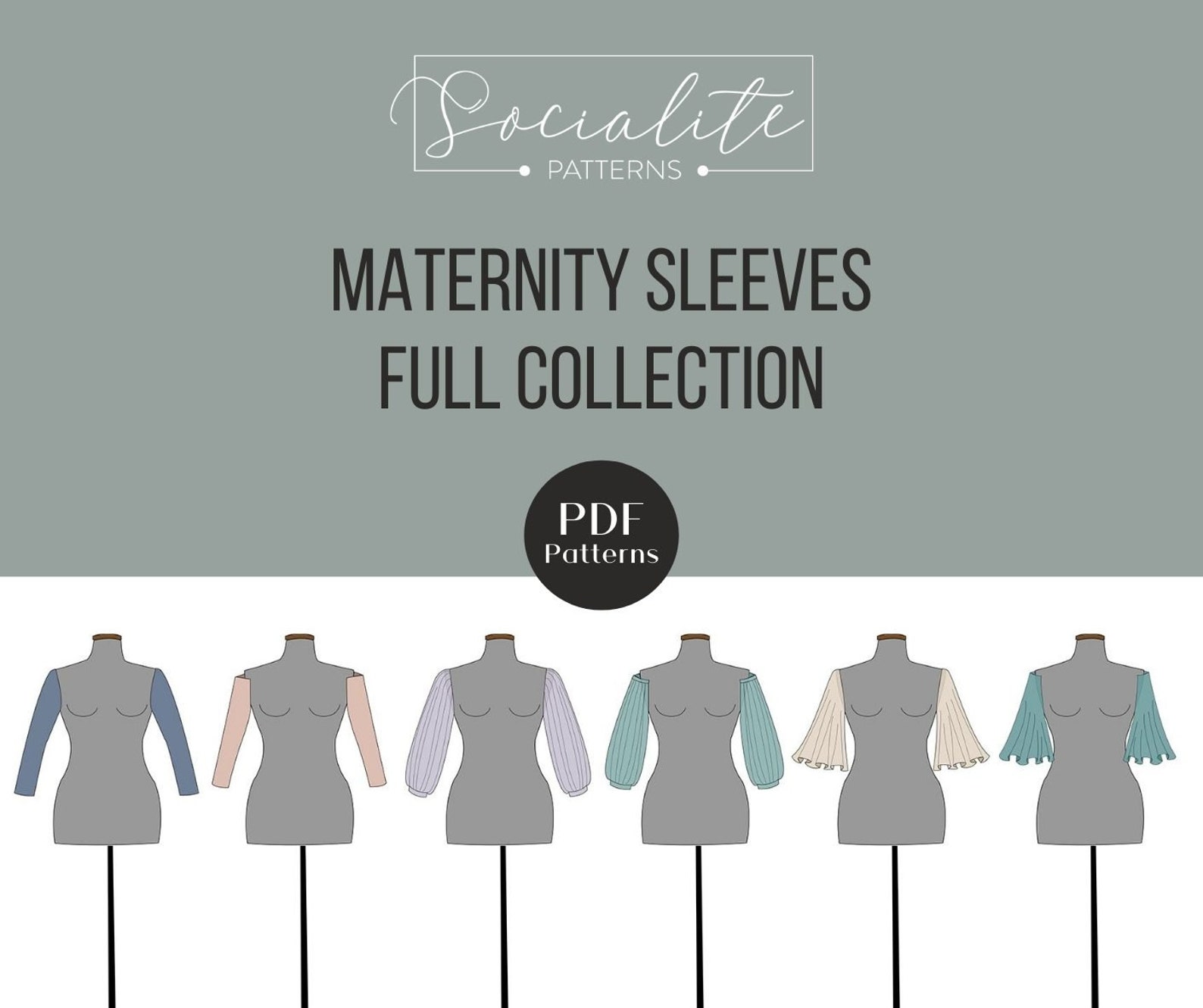 Sleeves Collection PDF Patterns and Tutorials. for Fashion Designers ...