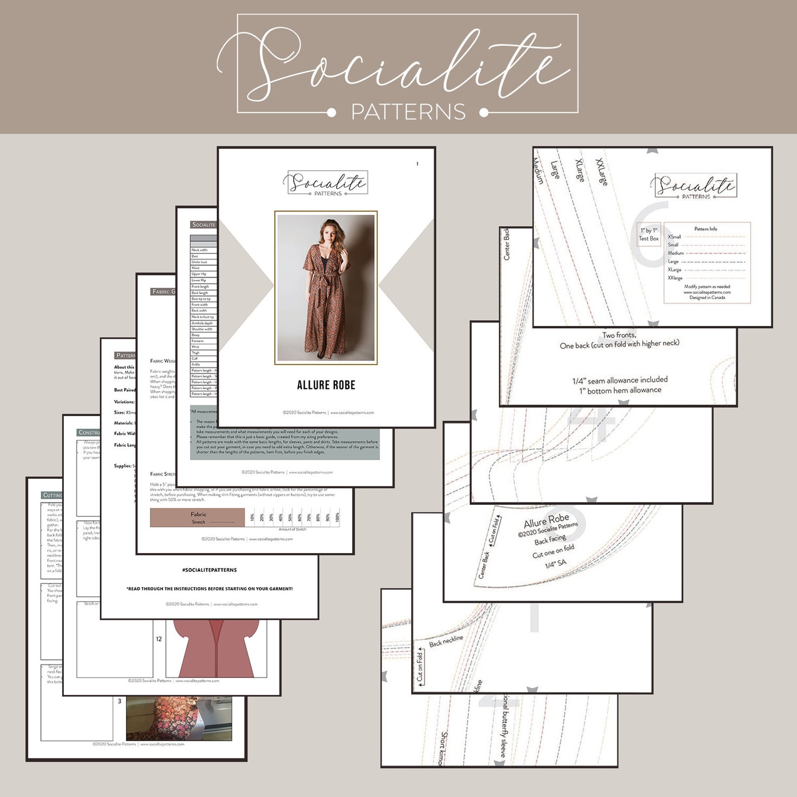 Drifter Gown Pattern. PDF Sewing Pattern and Tutorial. - Etsy Australia