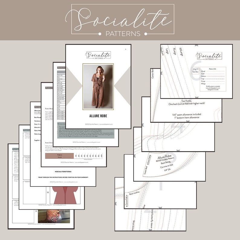 Gathered Tunic Dress Sewing Pattern, Puff Sleeve (PDF Pattern) - Etsy