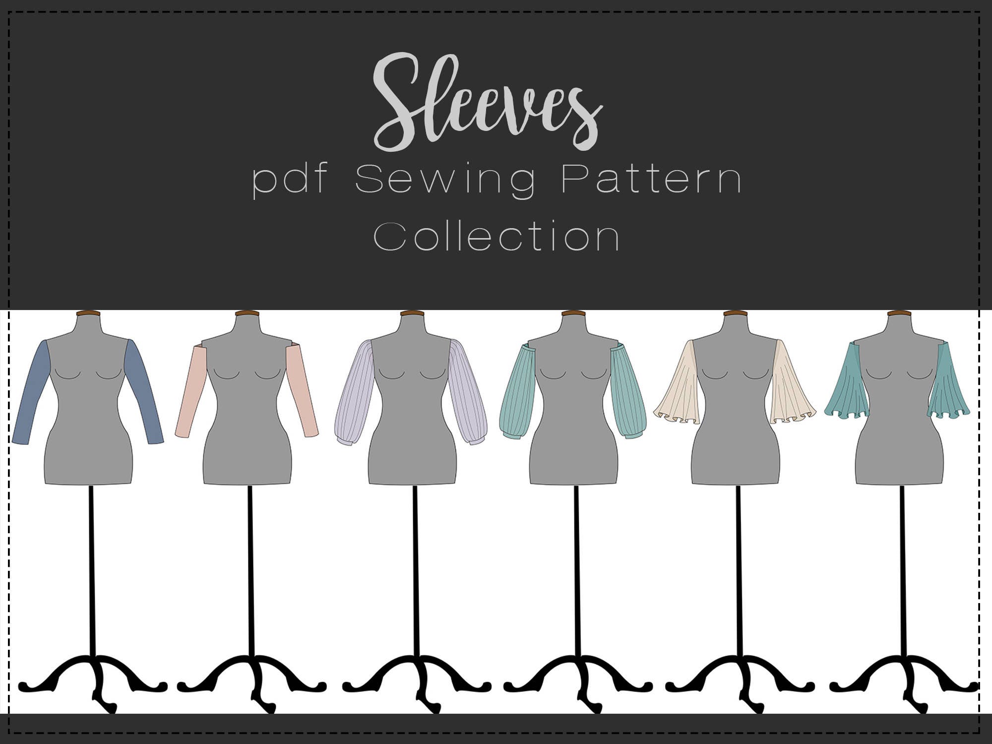 Sleeves Collection PDF Patterns and Tutorials. For fashion | Etsy