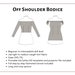 Off Shoulder Slim Bodice Pattern. PDF Printable and Projector Sewing ...