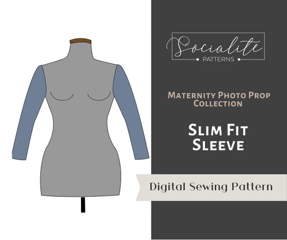 Slim Fitted Sleeve PDF Pattern and Tutorial for Maternity | Etsy