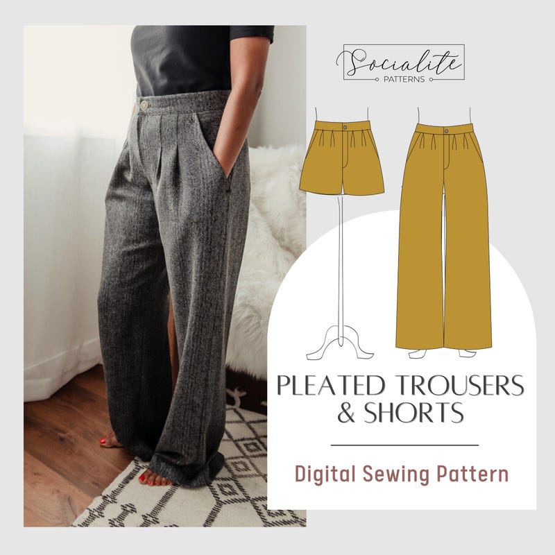 Wide Leg Pants Pattern - Etsy