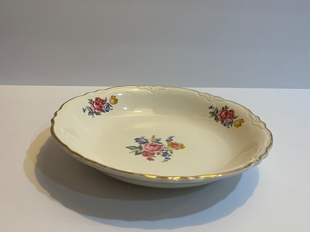 3 Vintage Scio Hazel Cabbage Rose Salad Soup Bowls. Pink Roses. Cottage ...