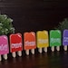 Personalized Popsicle Summer Decor Popsicle Blocks Personalized Blocks ...