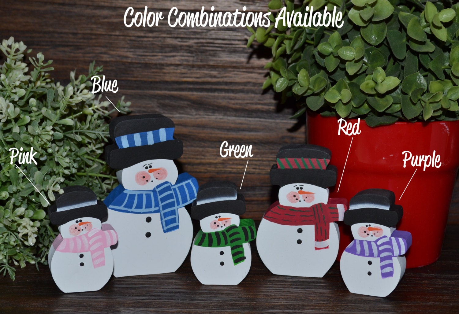 Christmas Decor Personalized Snowmen Holiday Decor Christmas Decoration ...