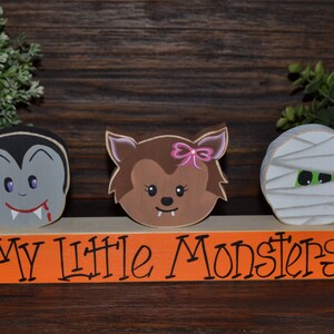 Our Little Monsters Personalized Halloween Decor Dracula Frankenstein ...