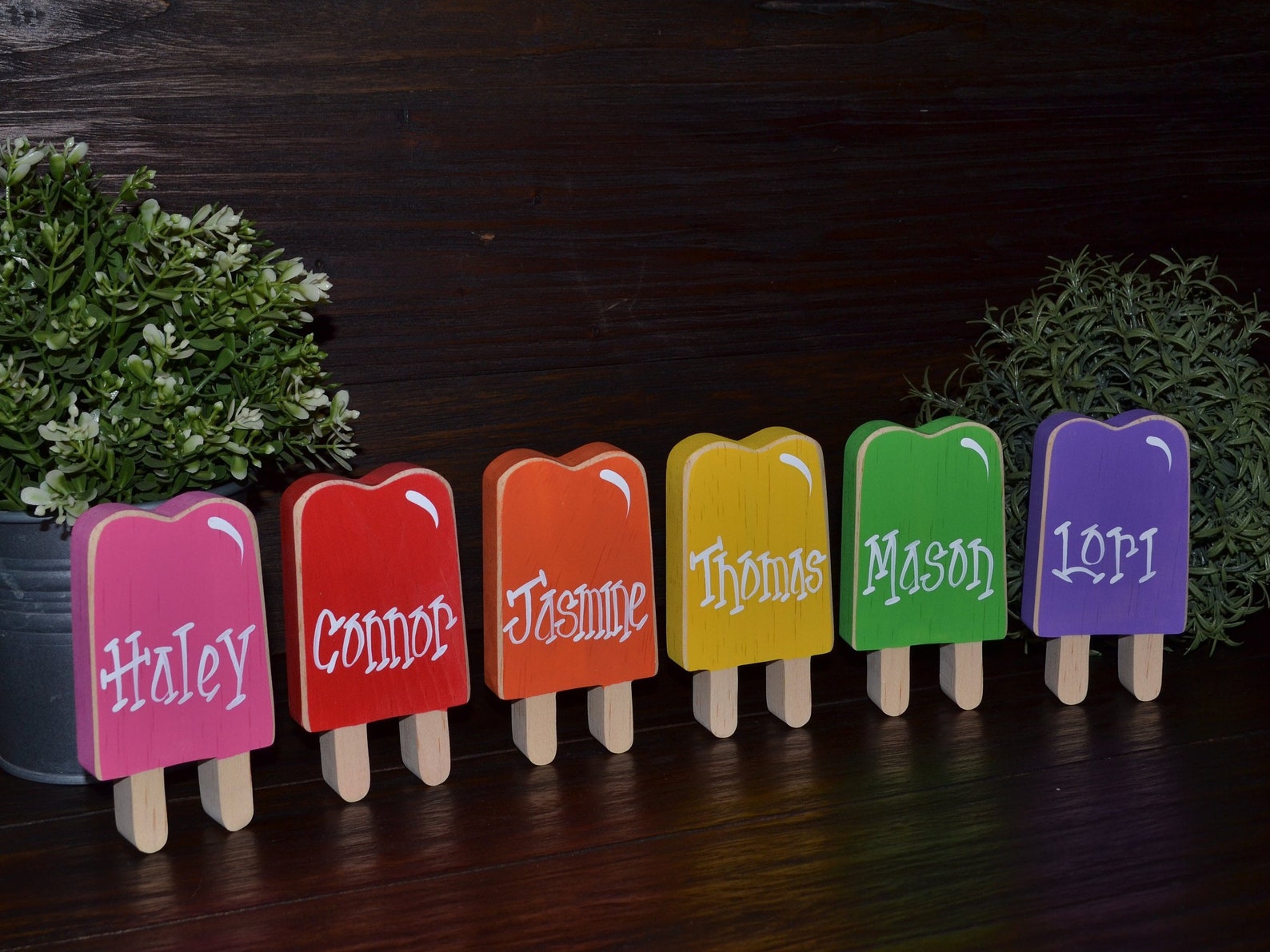 Personalized Popsicle Summer Decor Popsicle Blocks Personalized Blocks ...