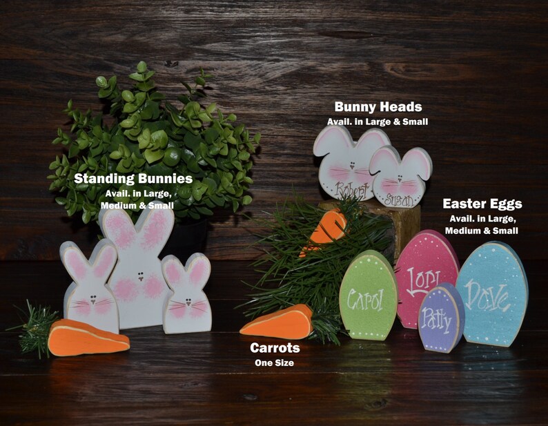 Personalized Easter Decor-Add-on Pieces Bunny Bunnies | Etsy