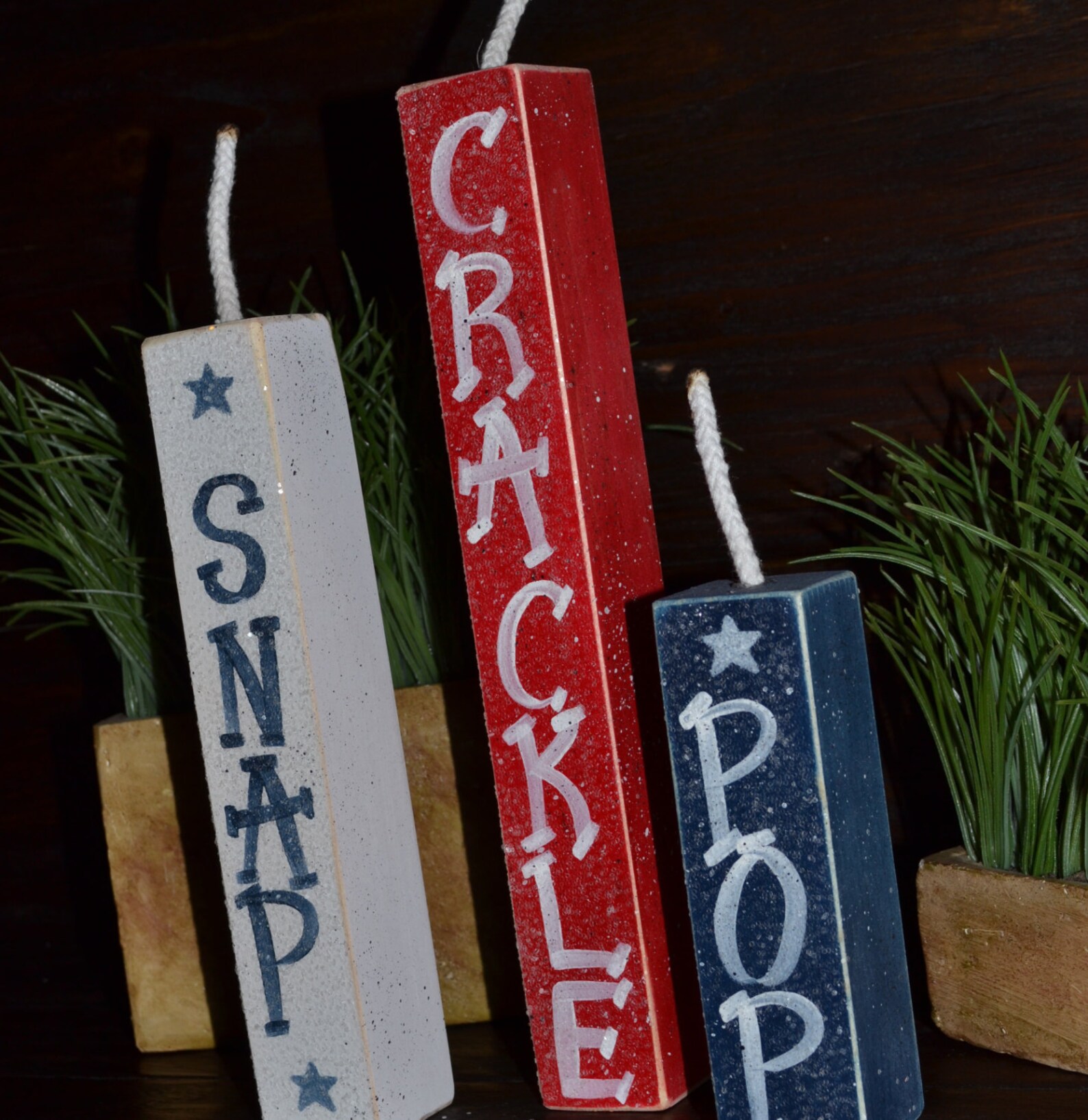 Firecracker-snap Crackle & Pop 4th of July Decor Patriotic - Etsy