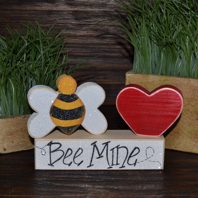 Wood Block Bee Sign - Etsy