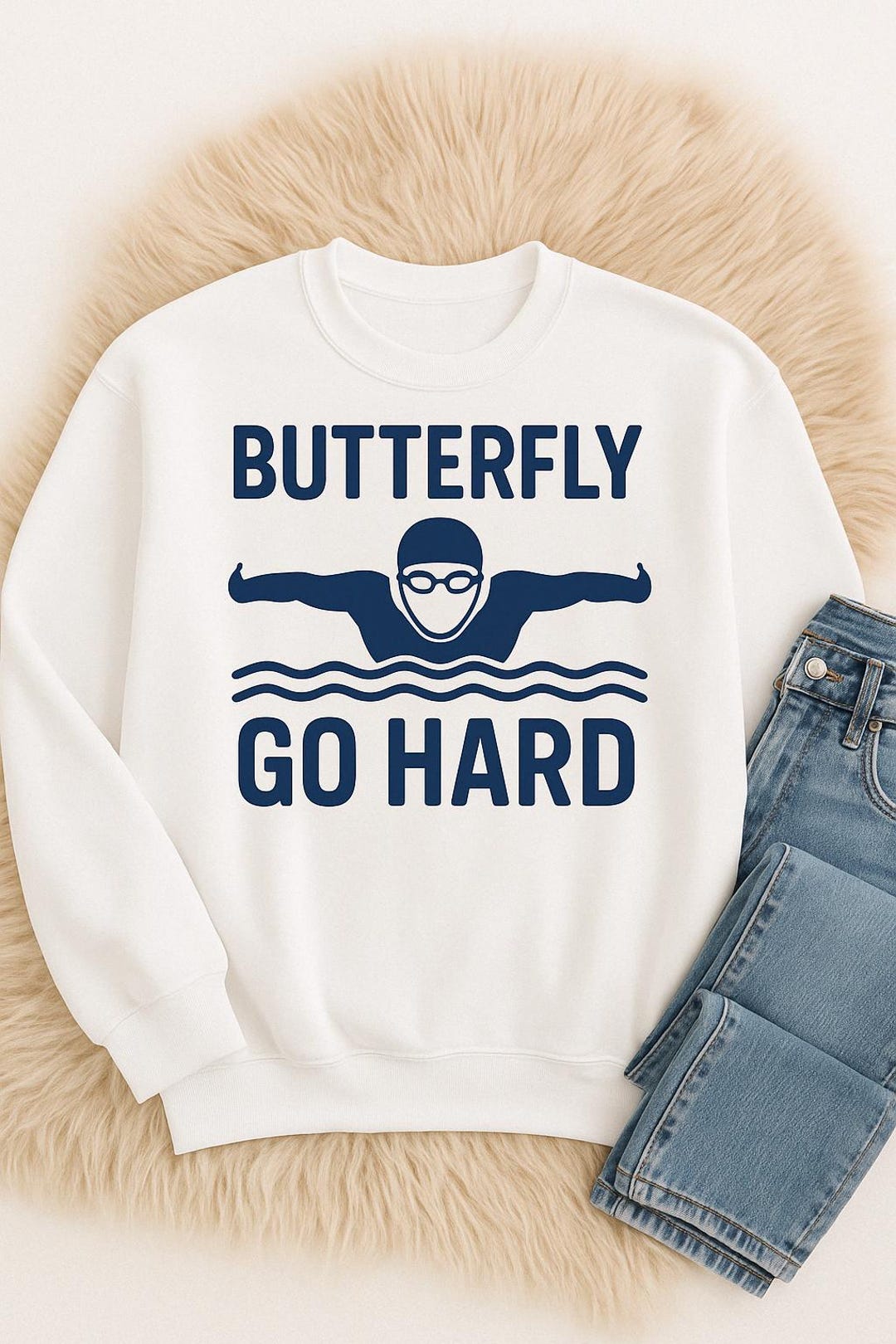 Butterfly Swim SVG PNG Go Hard Swim Stroke Design Competitive Swimming ...