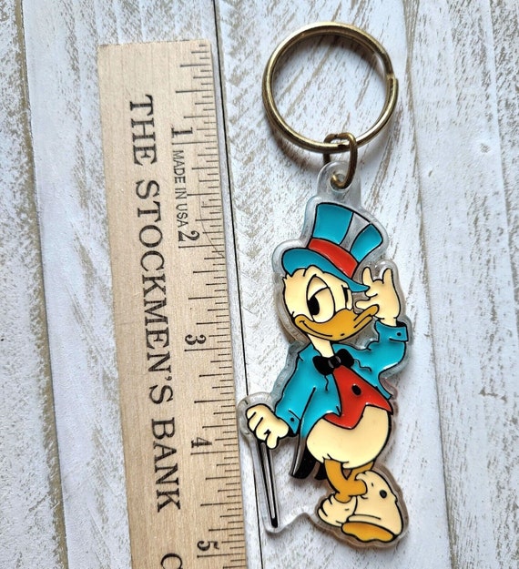 Donald Duck Walt Disney Production Vintage Key Ring - Gem