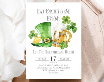 Our Little Shamrock Birthday Party Invitation St. - Etsy