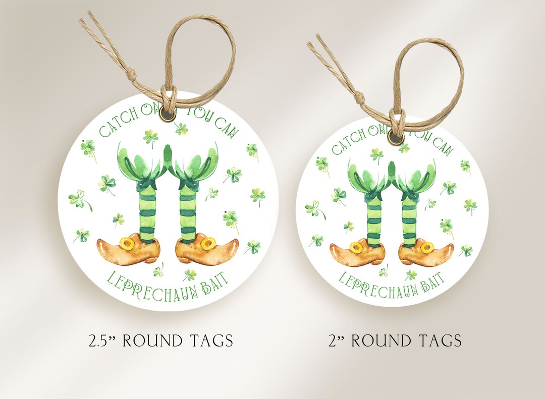 Leprechaun Bait Tags, Printable St Patrick's Day Treat Tags St Patrick ...