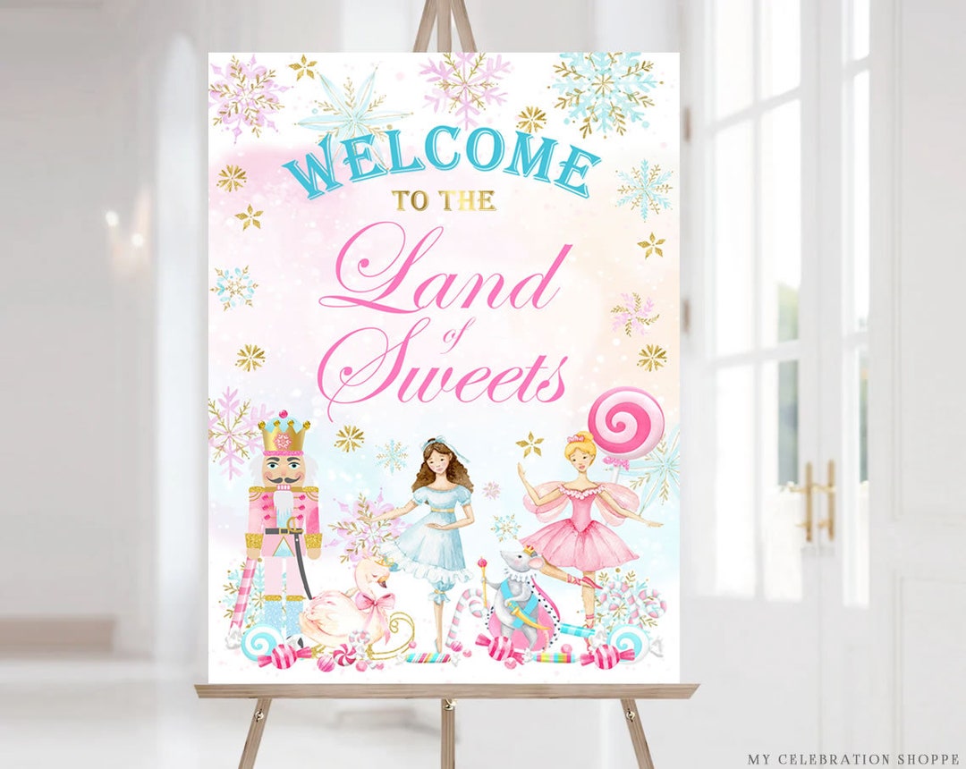 Nutcracker Welcome Sign, Nutcracker Birthday Party Decorations ...