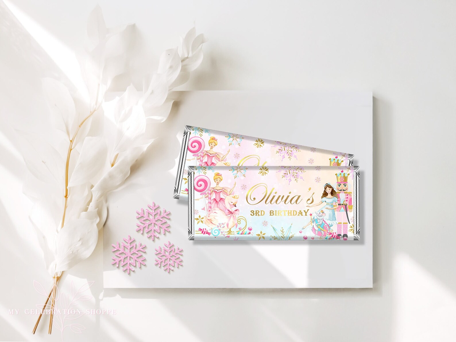 EDITABLE Nutcracker Candy Bar Wrapper Template Sugar Plum - Etsy