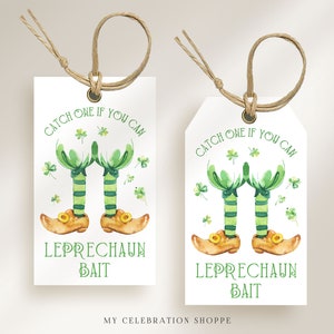 Leprechaun Bait Tags, Printable St Patrick's Day Treat Tags St Patrick ...