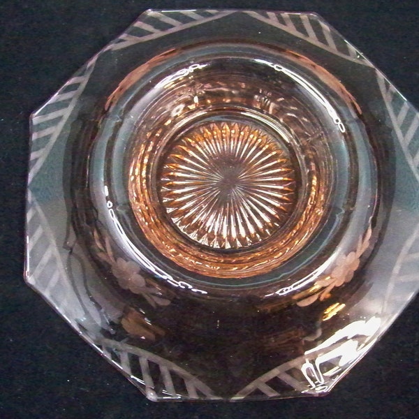 Octagonal Glass Bowl - Etsy