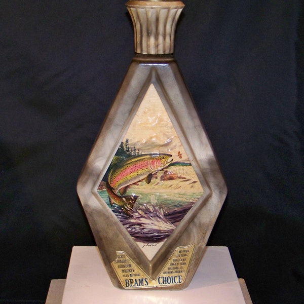 Jim Beam Trout Bottle - Etsy