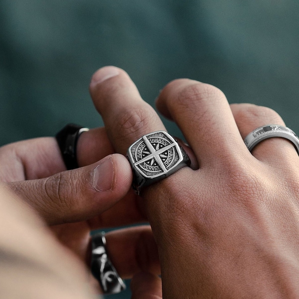Compass Ring - Etsy