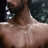 Modern Cable Chain Necklace - 3mm Chain - Men's Necklace - Waterproof ...
