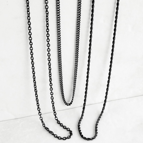 Minimal Chain Necklace Men's Necklace Waterproof Chain - Etsy